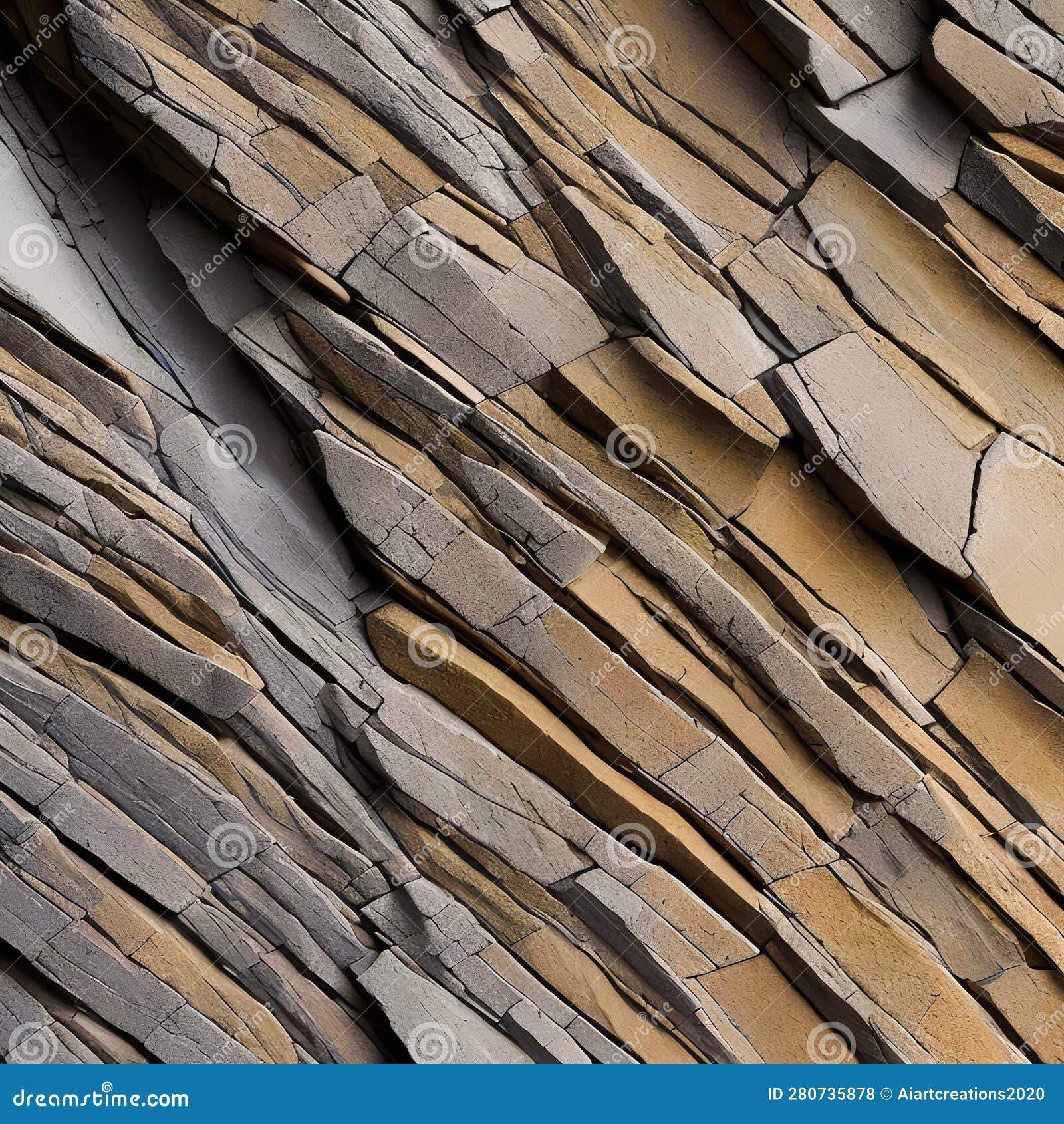 A Close-up Shot of a Textured Rock Surface, with Abstract Patterns and ...