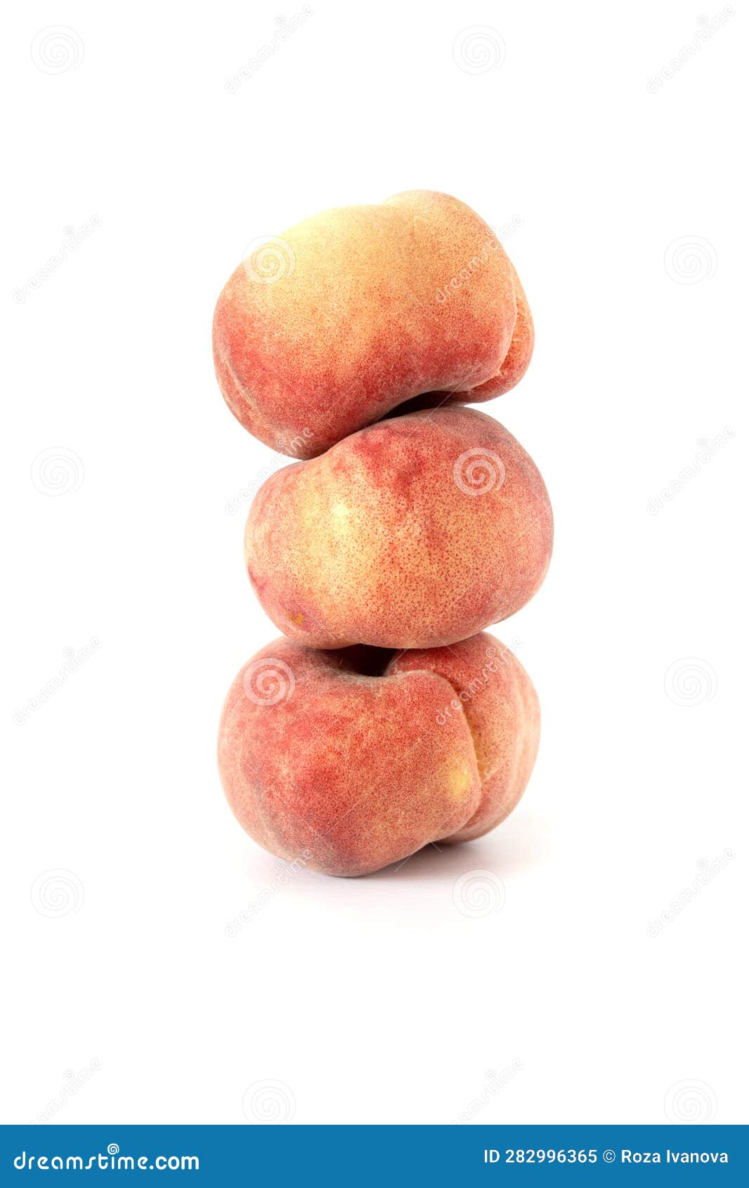 Close Up Shot of Three Wild Peaches, Isolated Stock Image - Image of ...