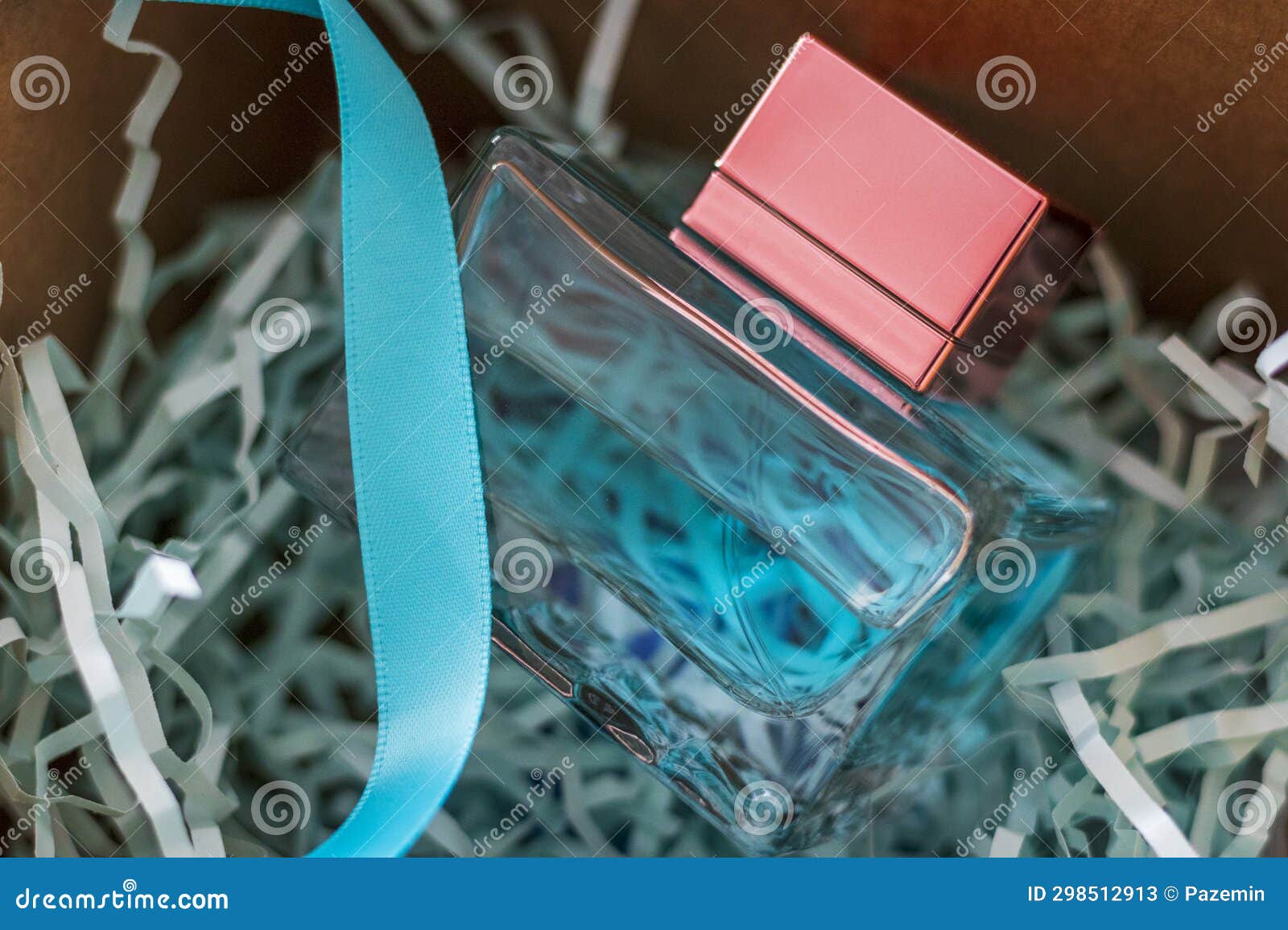 Close Up Shot of the Unwrapped Gift Box . Celebration Stock Image ...