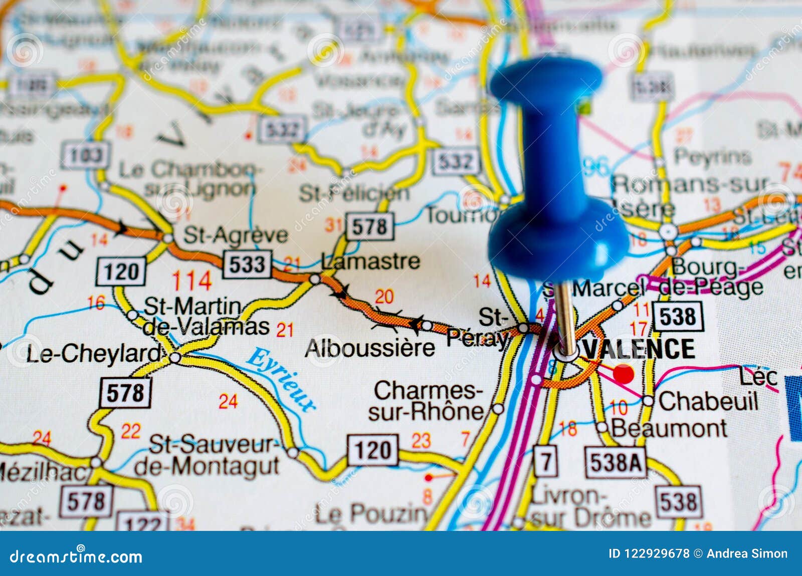 Valence on map stock photo. Image of valence, papers - 122929678