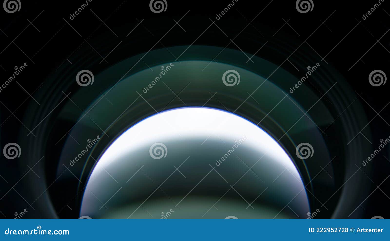 Vintage Camera Lens with Beautiful Reflection of Multiple Coating ...