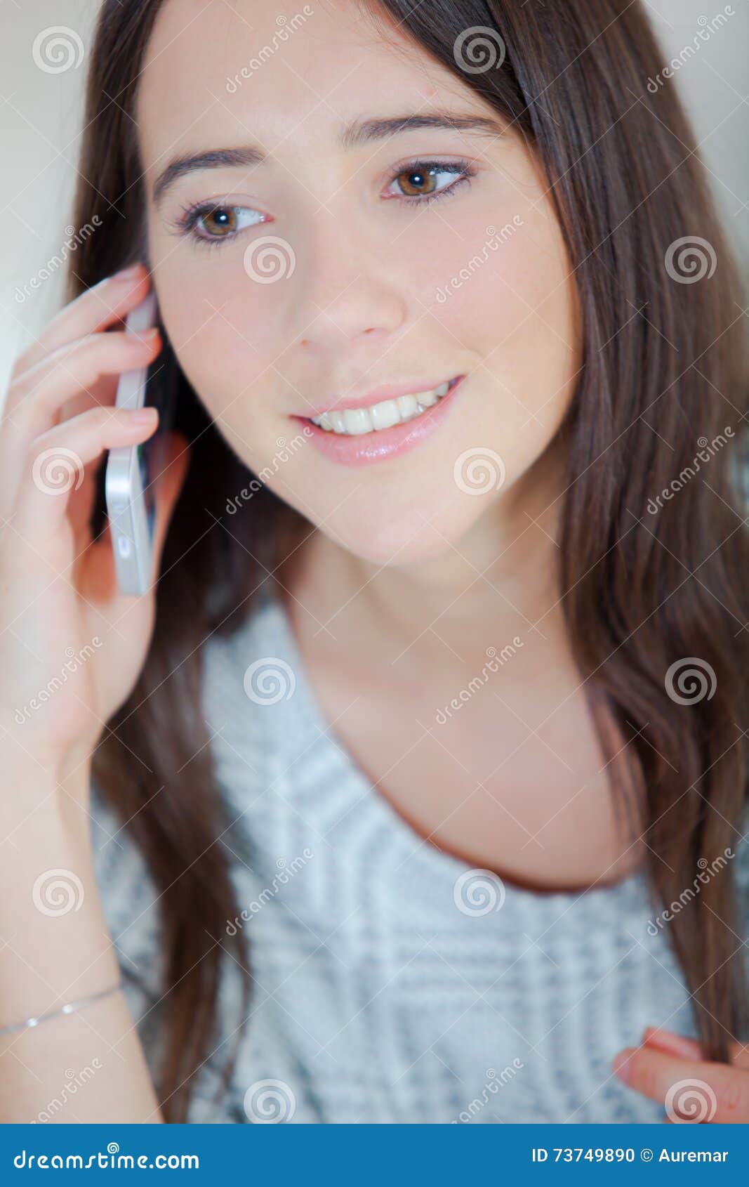Close-up Shot Woman during Phone Call Stock Photo - Image of expression ...