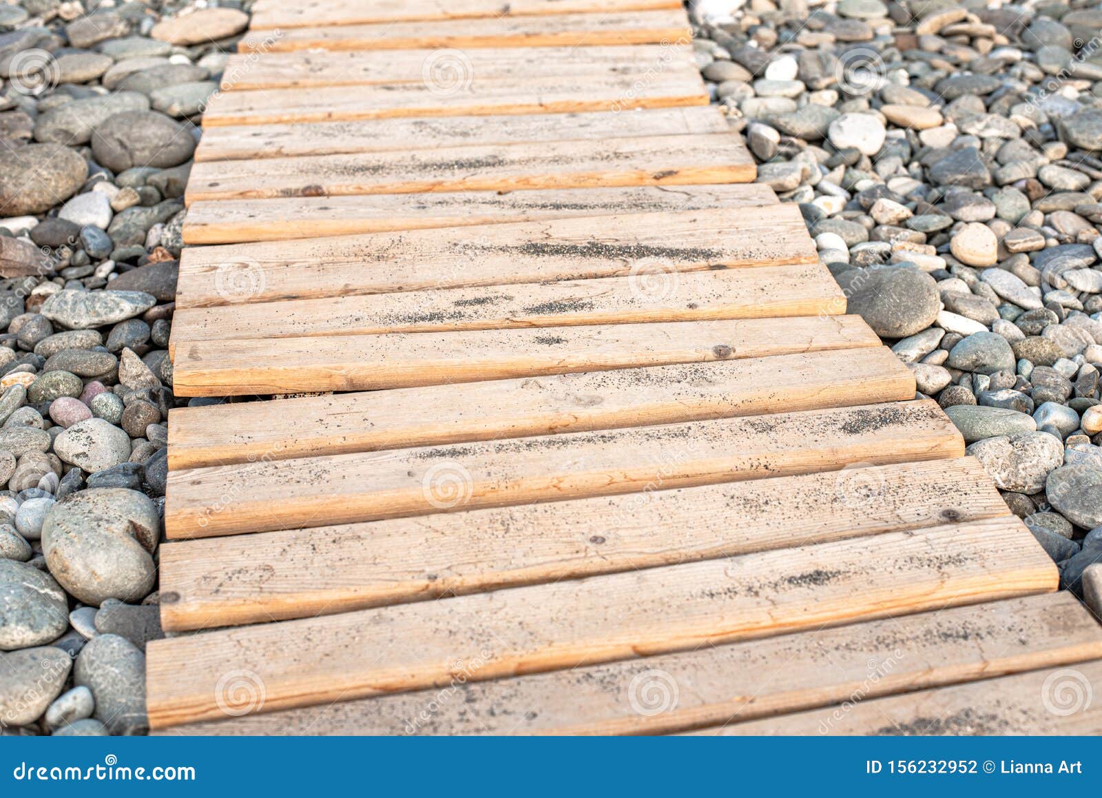 Close-up Shot of Wooden Path on the Beach Stock Photo - Image of ...