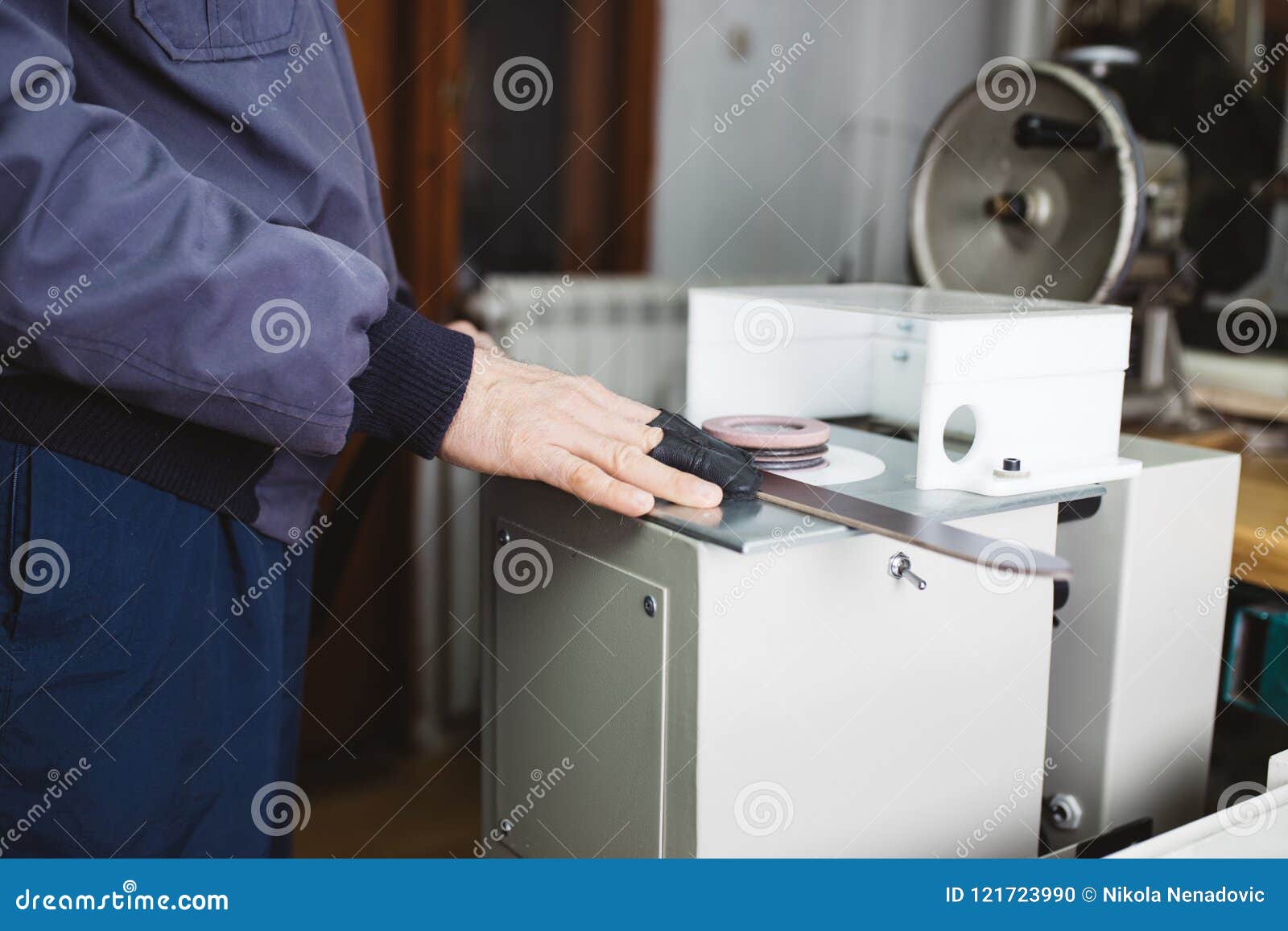 Old master on his work stock photo. Image of handmade - 121723990