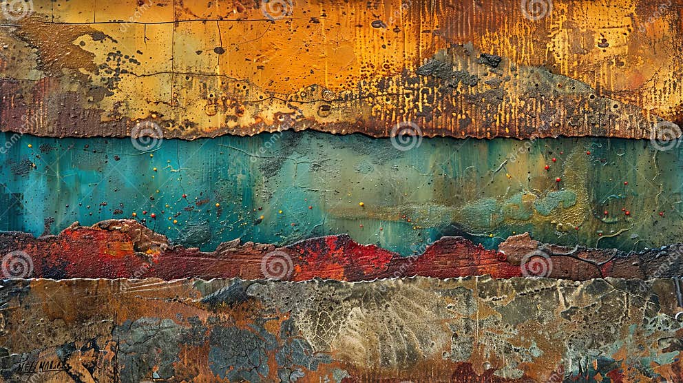 Close Up of a Rusted Metal Surface Stock Illustration - Illustration of ...