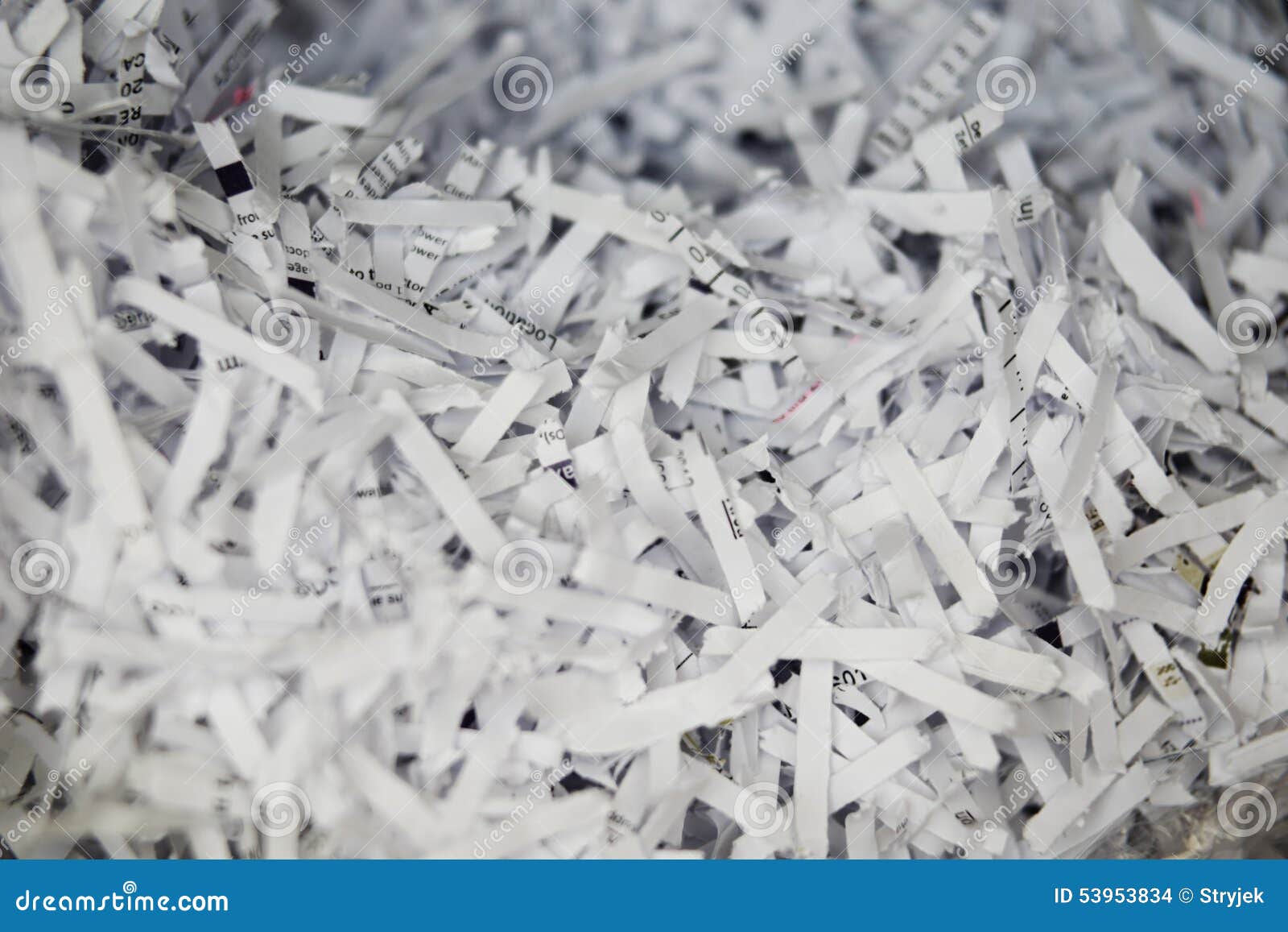 Close Up of Shredded Paper Documents Stock Photo - Image of shreds ...
