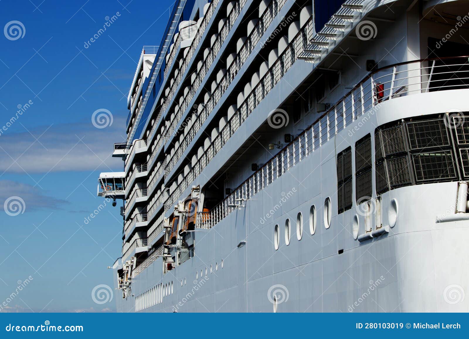 Close Up of a Side of Cruise Ship Stock Image - Image of port, maritime ...