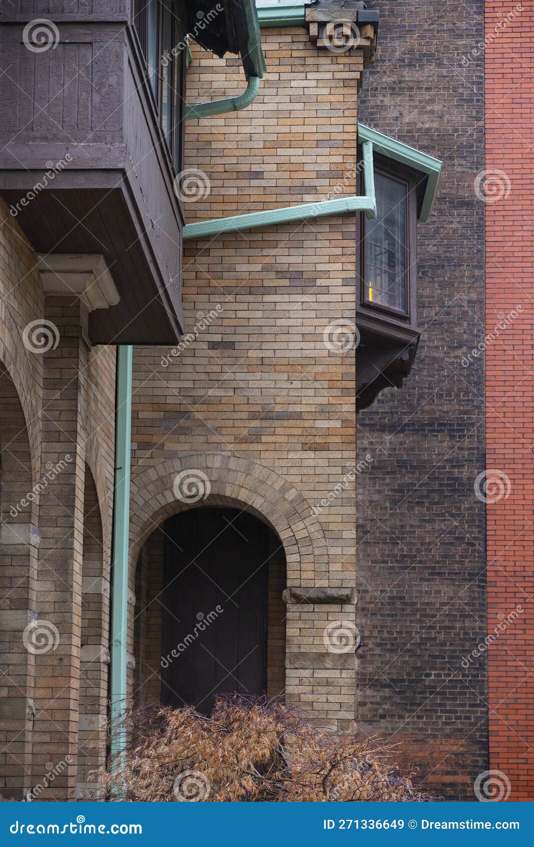 Close Up of a Side View of a Building Exterior Stock Image - Image of ...