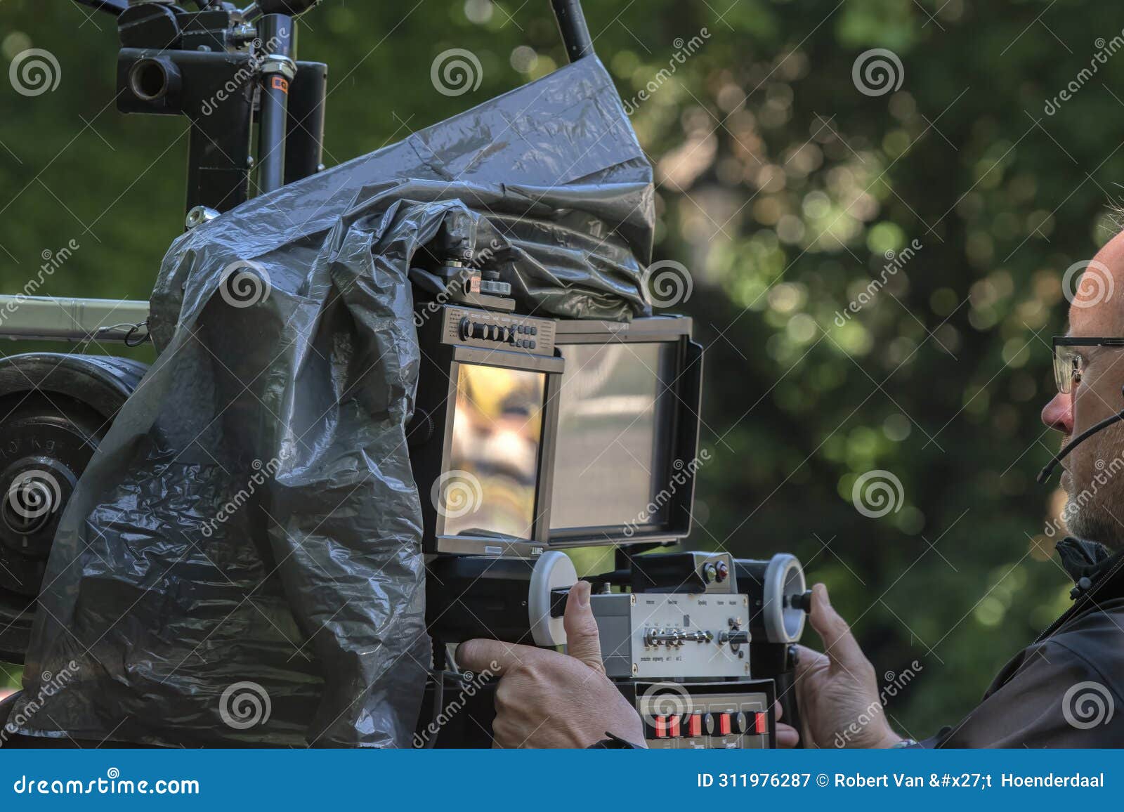 Close Up Side View Camera Man at Amsterdam the Netherlands 1-7-2022 ...