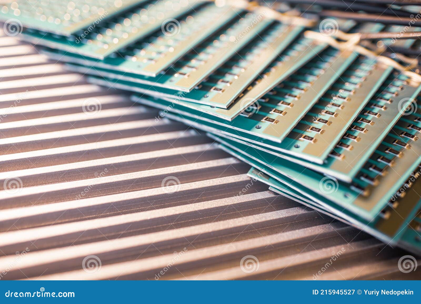 Close-up Side View of a Panel of SMD Resistors Stock Image - Image of ...