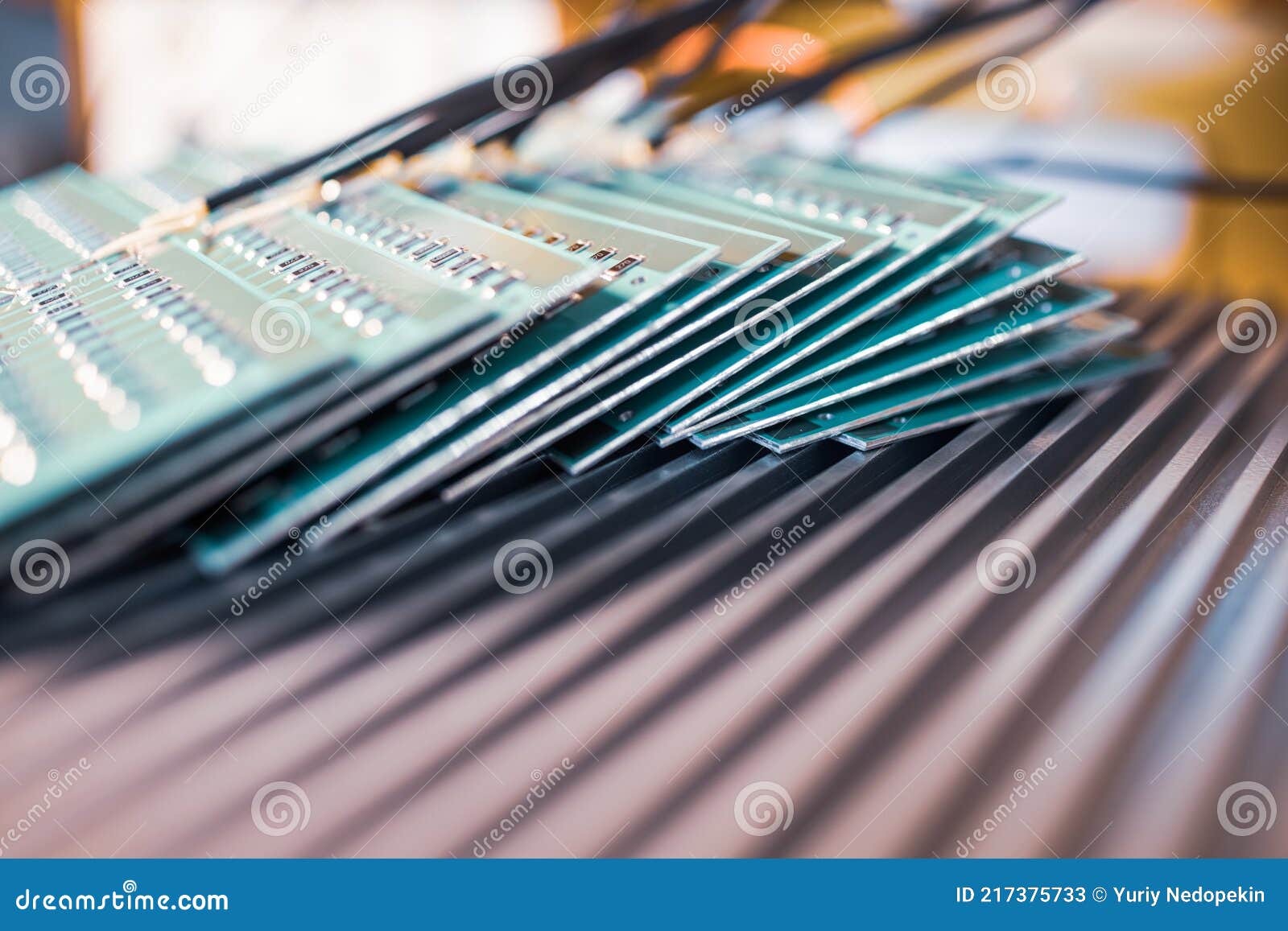 Close-up Side View of a Panel of SMD Resistors Stock Image - Image of ...