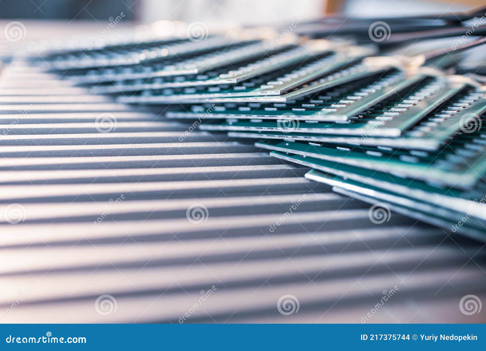 Close-up Side View of a Panel of SMD Resistors Stock Photo - Image of ...
