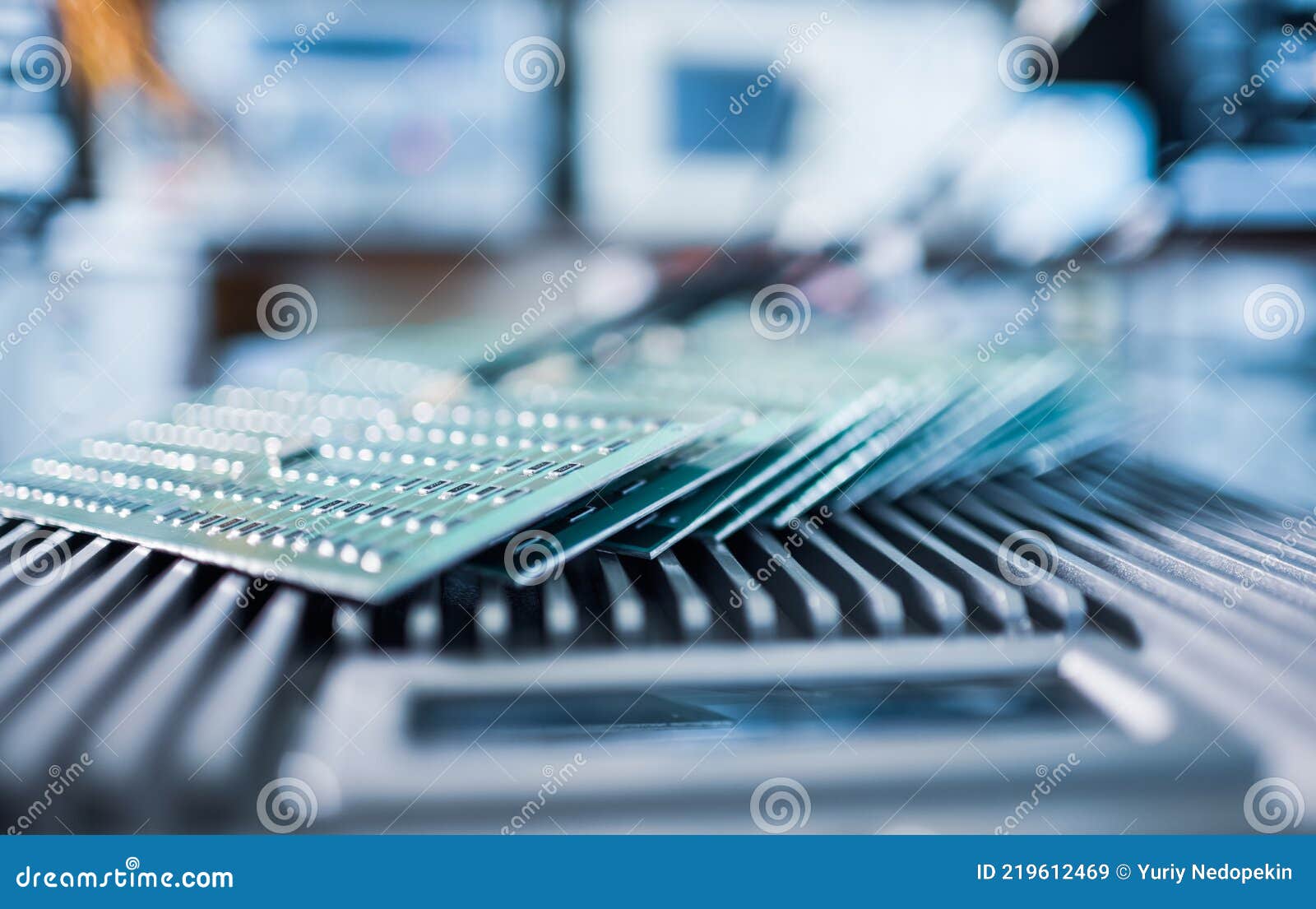 Close-up Side View of a Panel of SMD Resistors Stock Image - Image of ...