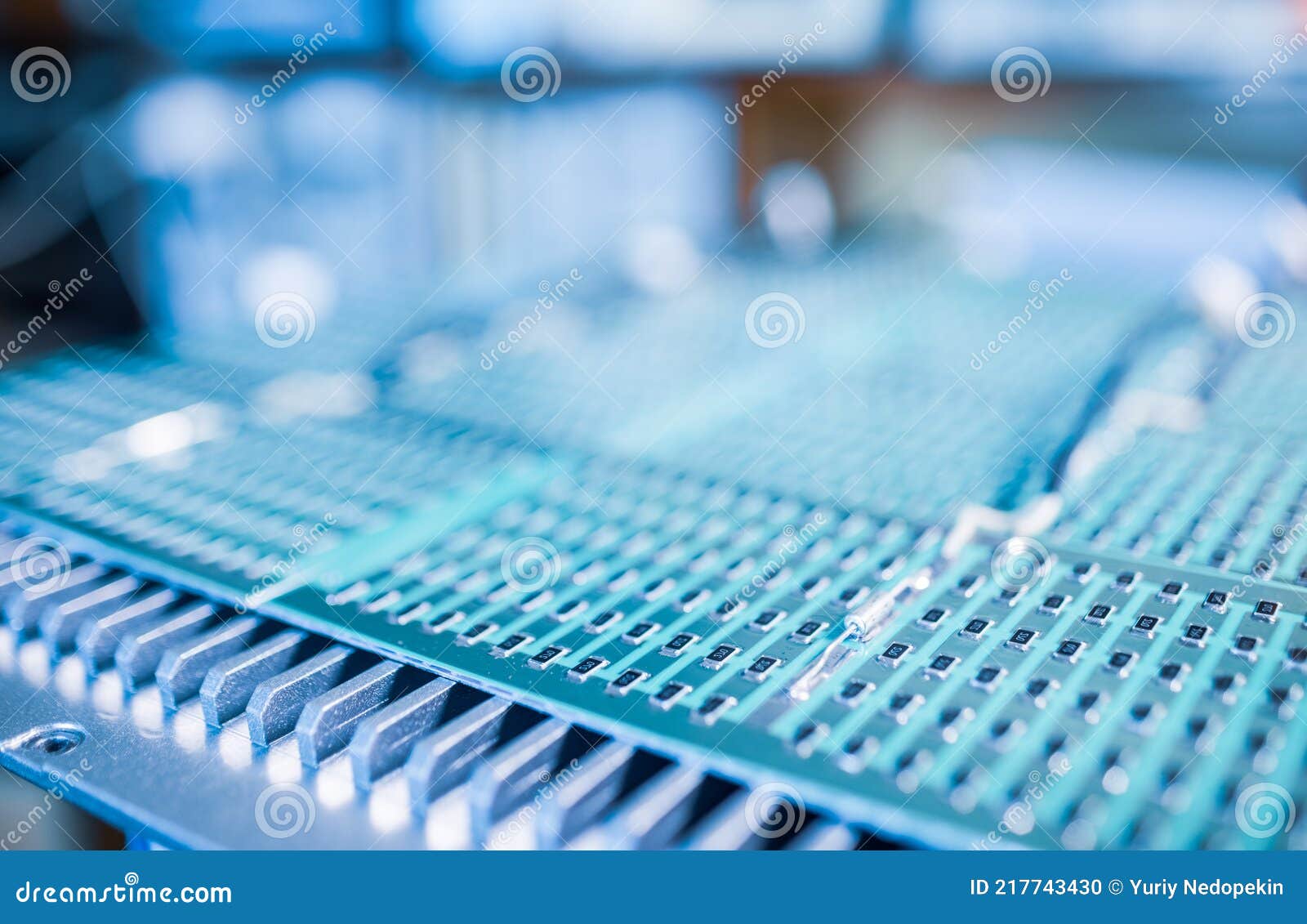 Close-up Side View of a Panel of SMD Resistors Stock Photo - Image of ...