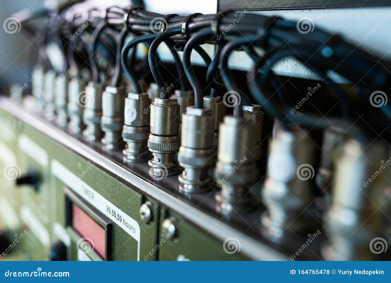 Close-up Side View of a Wire and a Numbered Plug Stock Photo - Image of ...