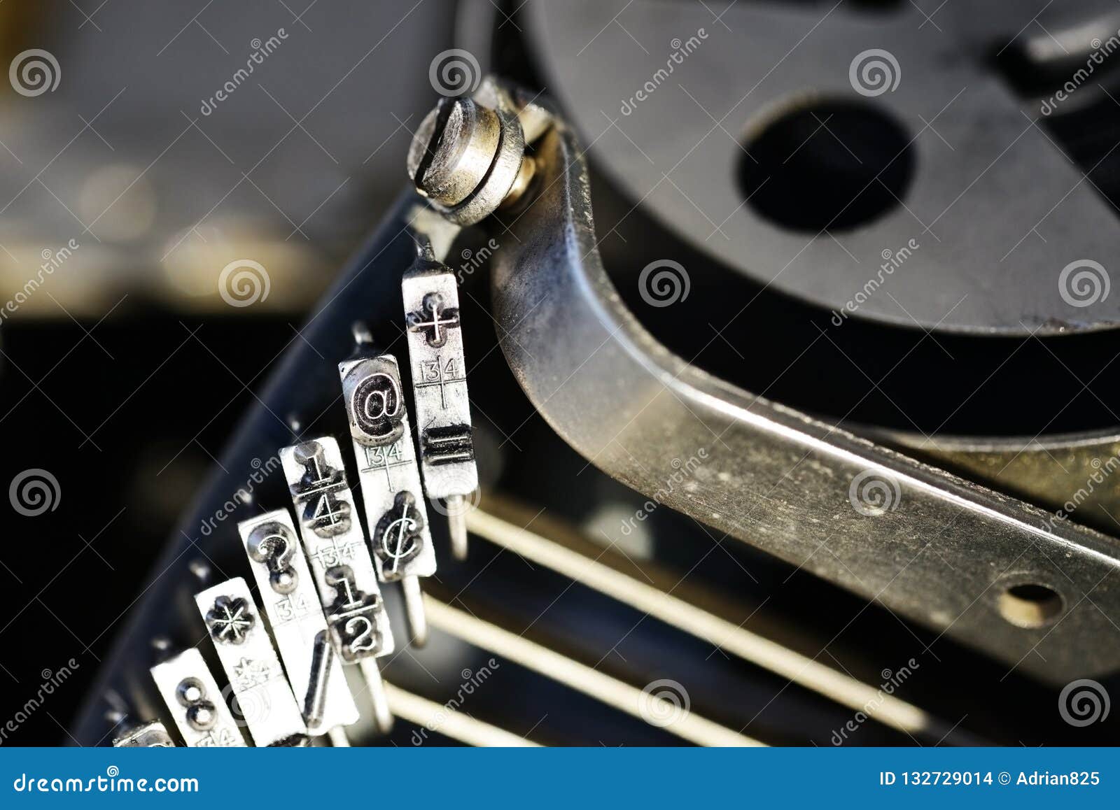 @ Sign or Symbol on Old Typewriter Machine Keys Stock Photo - Image of ...