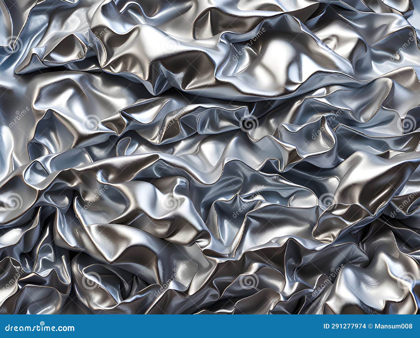 Close Up Silver Metallic Background. 3d Illustration Stock Illustration ...