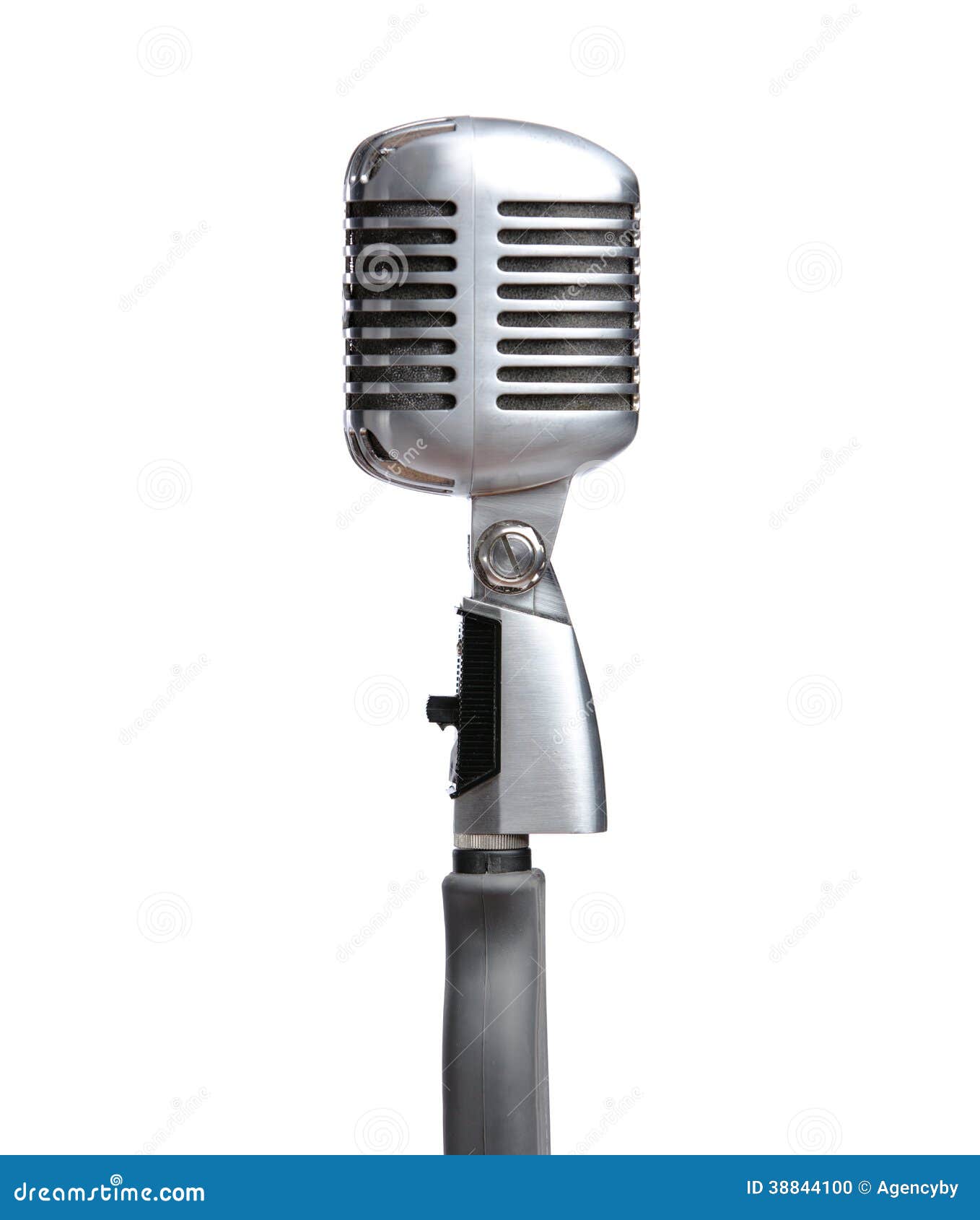 Close up of silver mic stock photo. Image of microphone - 38844100