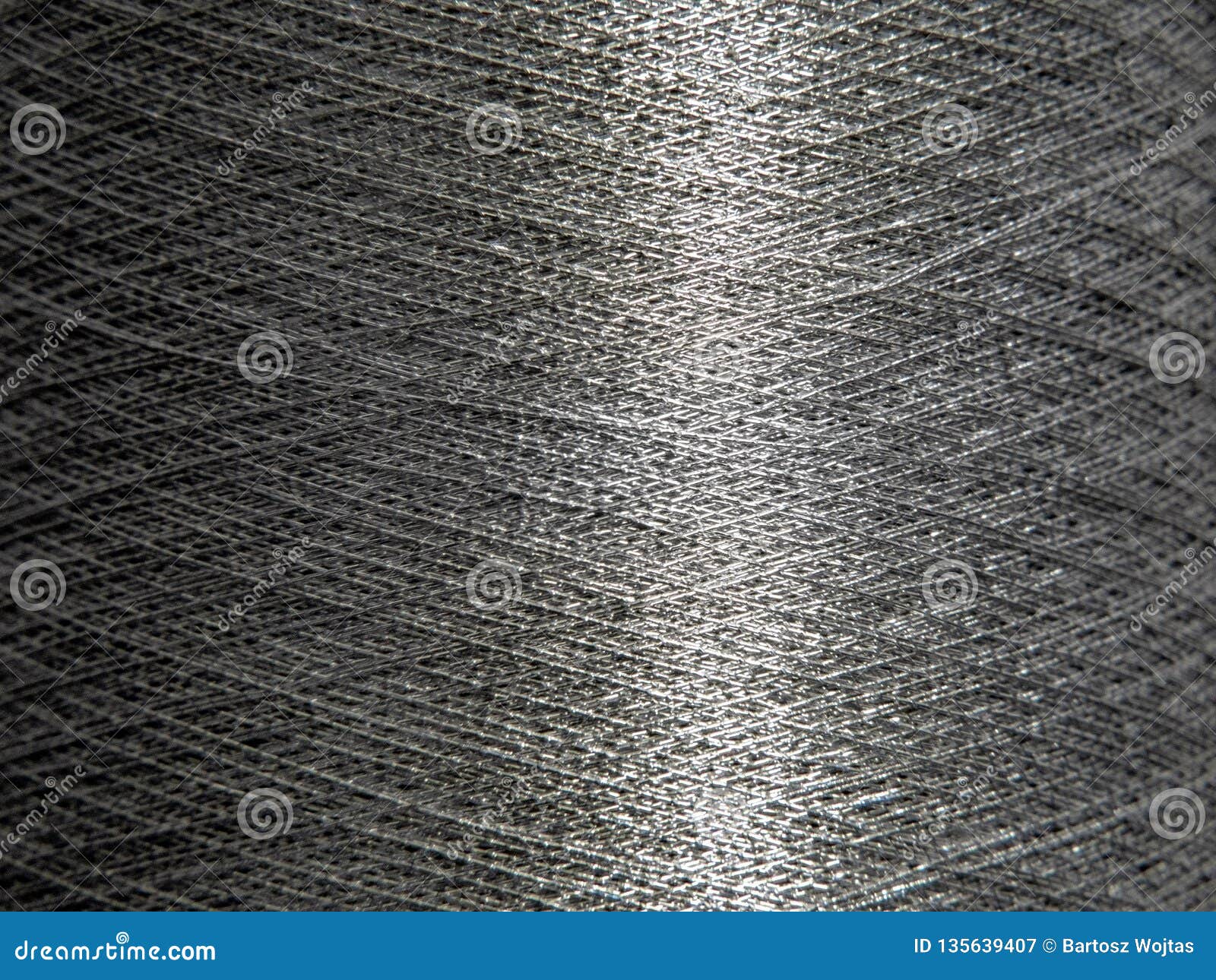 Macro Shot of Silver Sewing Threads or Wires Stock Image - Image of ...
