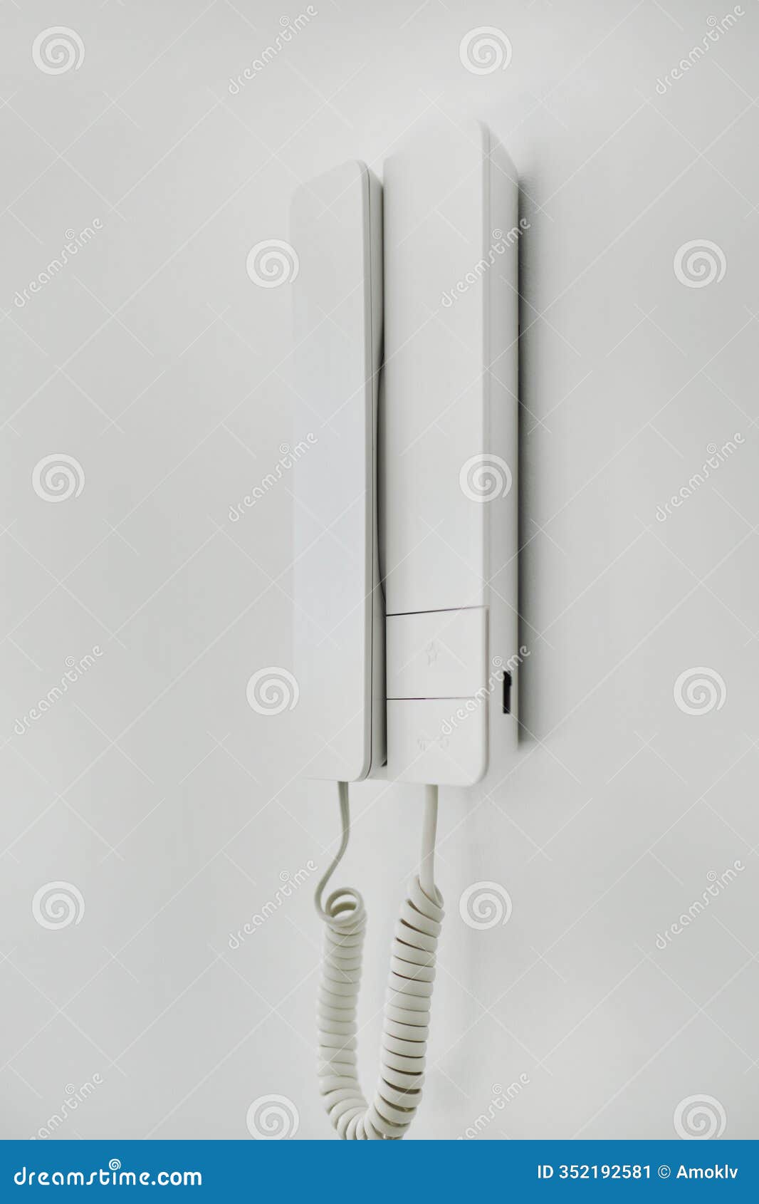 Close Up Simple, Modern Home Intercom System Stock Image - Image of ...