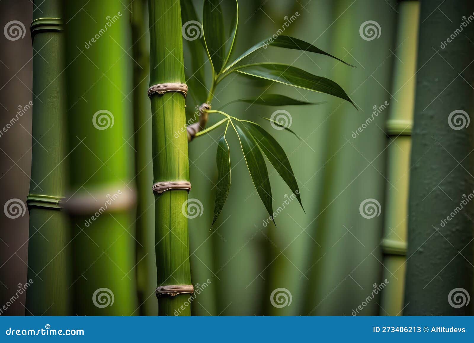 Close-up of a Single Bamboo Tree, with Its Tall and Slender Trunk ...