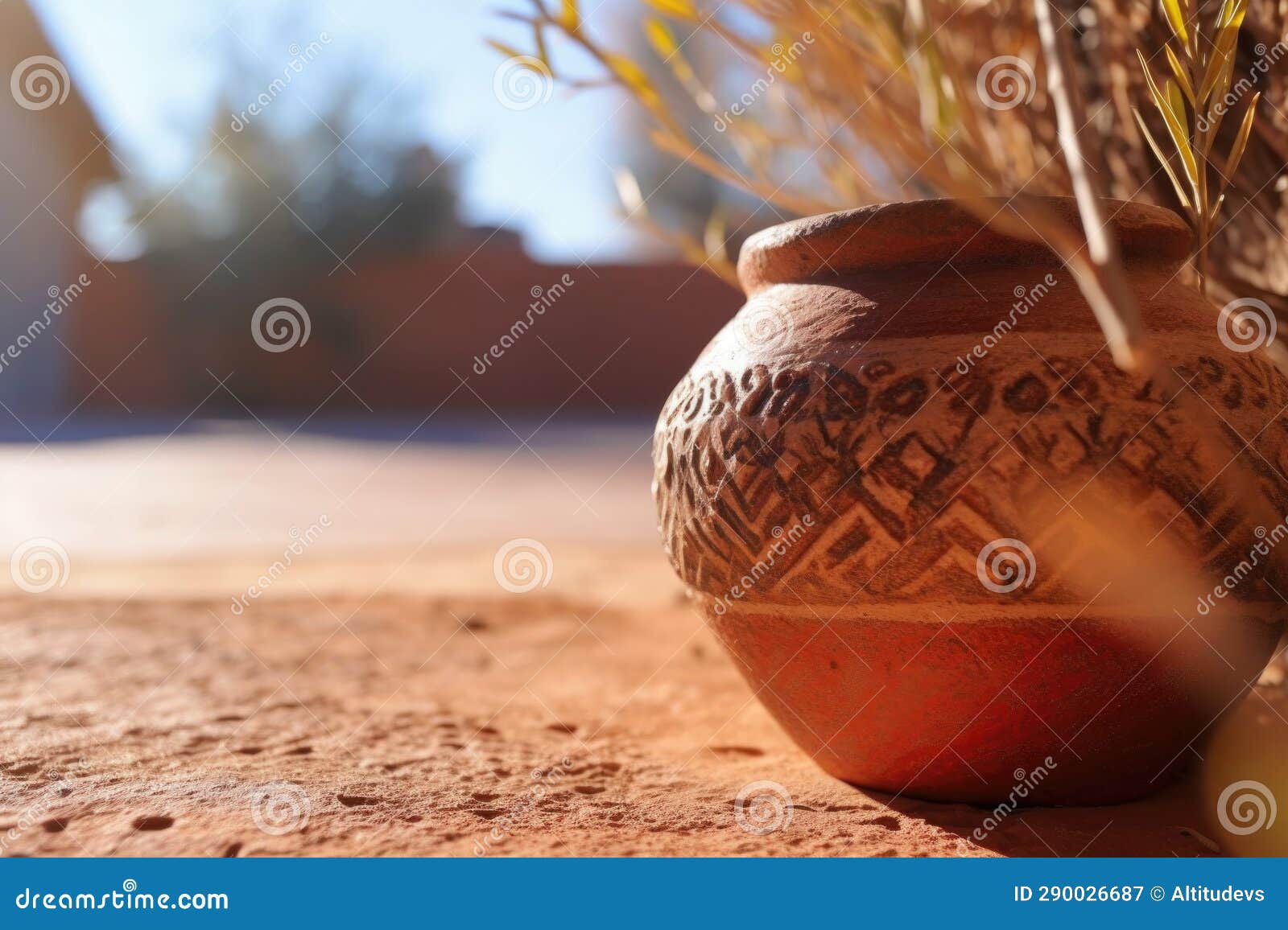 Close-up of a Single Drying Clay Pot in Sunlight Stock Image - Image of ...