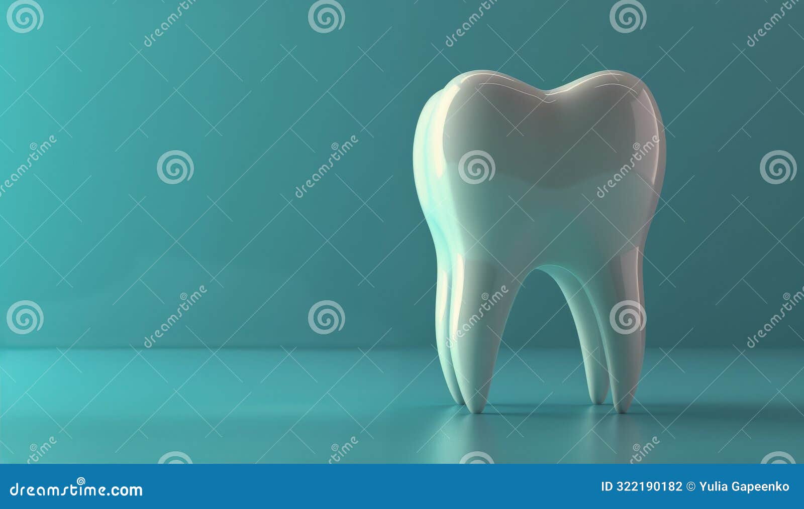 White Tooth Model on Blue Background Stock Photo - Image of medical ...