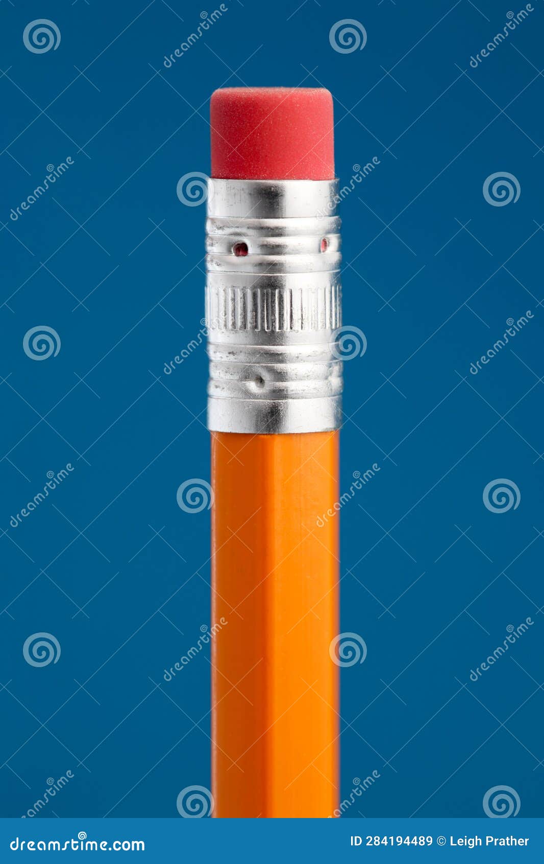 Close Up of Single Yellow Pencil Eraser Stock Image - Image of edit ...