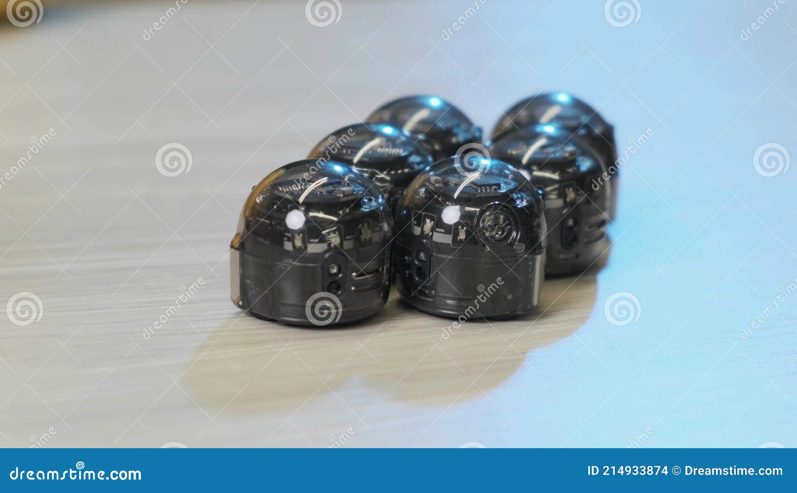 Close Up of a Six Ozobot, Mini Robots for the Next Generation of ...