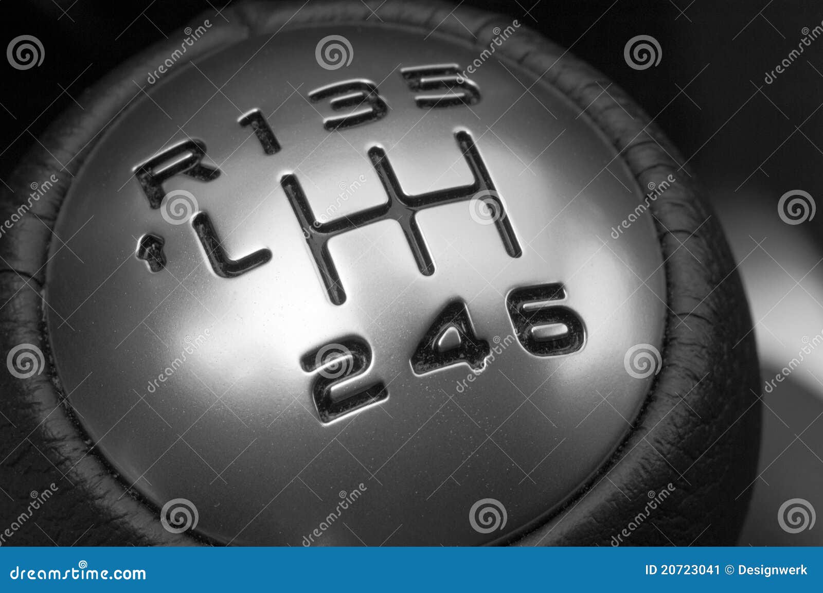 Close Up of a Six Speed Gear Shift Stick Stock Image - Image of ...