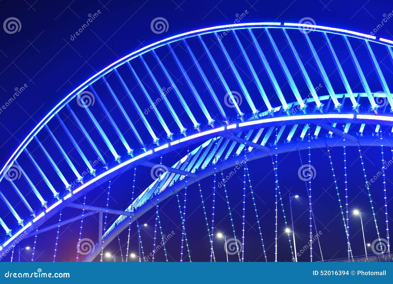 Skew bridge LED lights stock photo. Image of form, building - 52016394