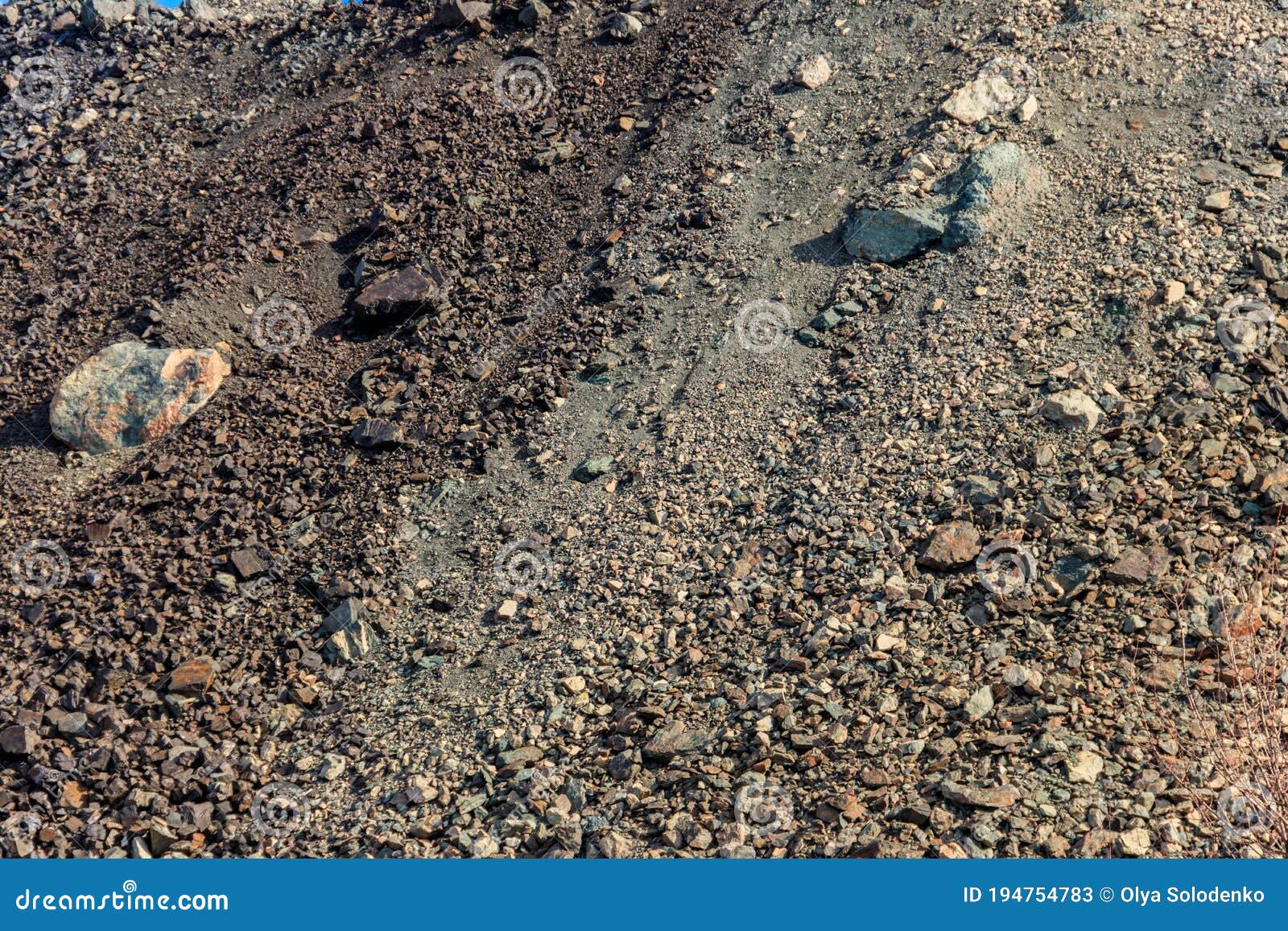 Close-up of Heap of Iron Ore Quarry Stock Image - Image of hill ...