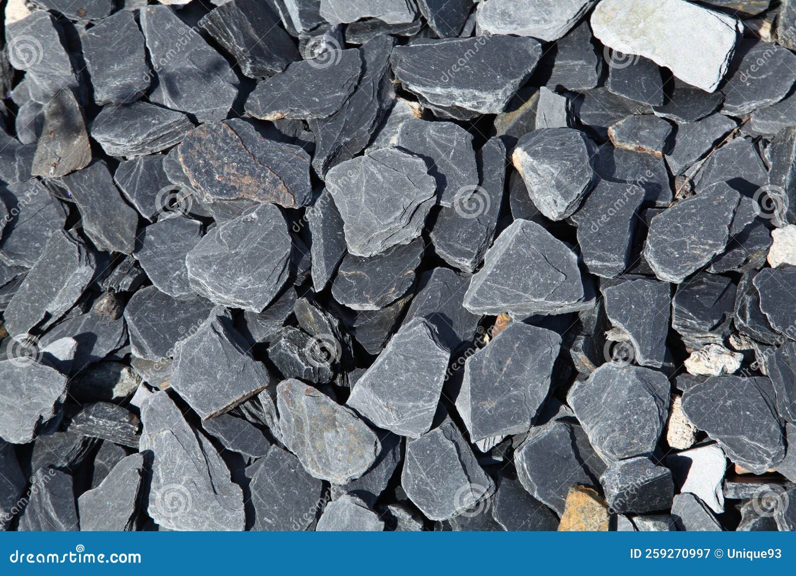 Close-up of a Slate Mineral Mulch Stock Image - Image of decoration, stone: 259270997