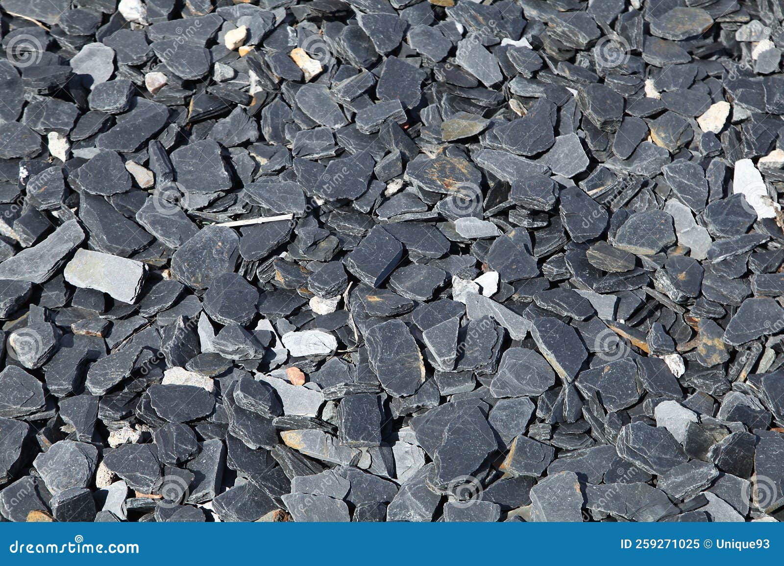 Close-up of a Slate Mineral Mulch Stock Image - Image of close ...