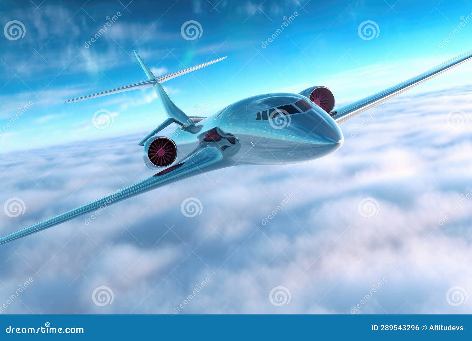 Close-up of Sleek Aircraft Design and Aerodynamics Stock Photo - Image ...