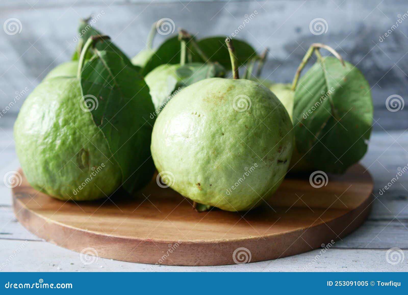 Close Up of Slice of Guava on Table Stock Image - Image of healthy ...
