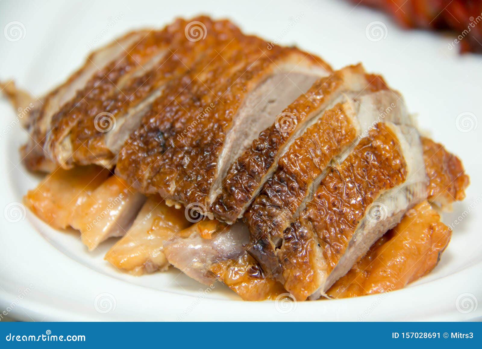 Close Up of Slice Roasted Duck Stock Image - Image of duck, meat: 157028691
