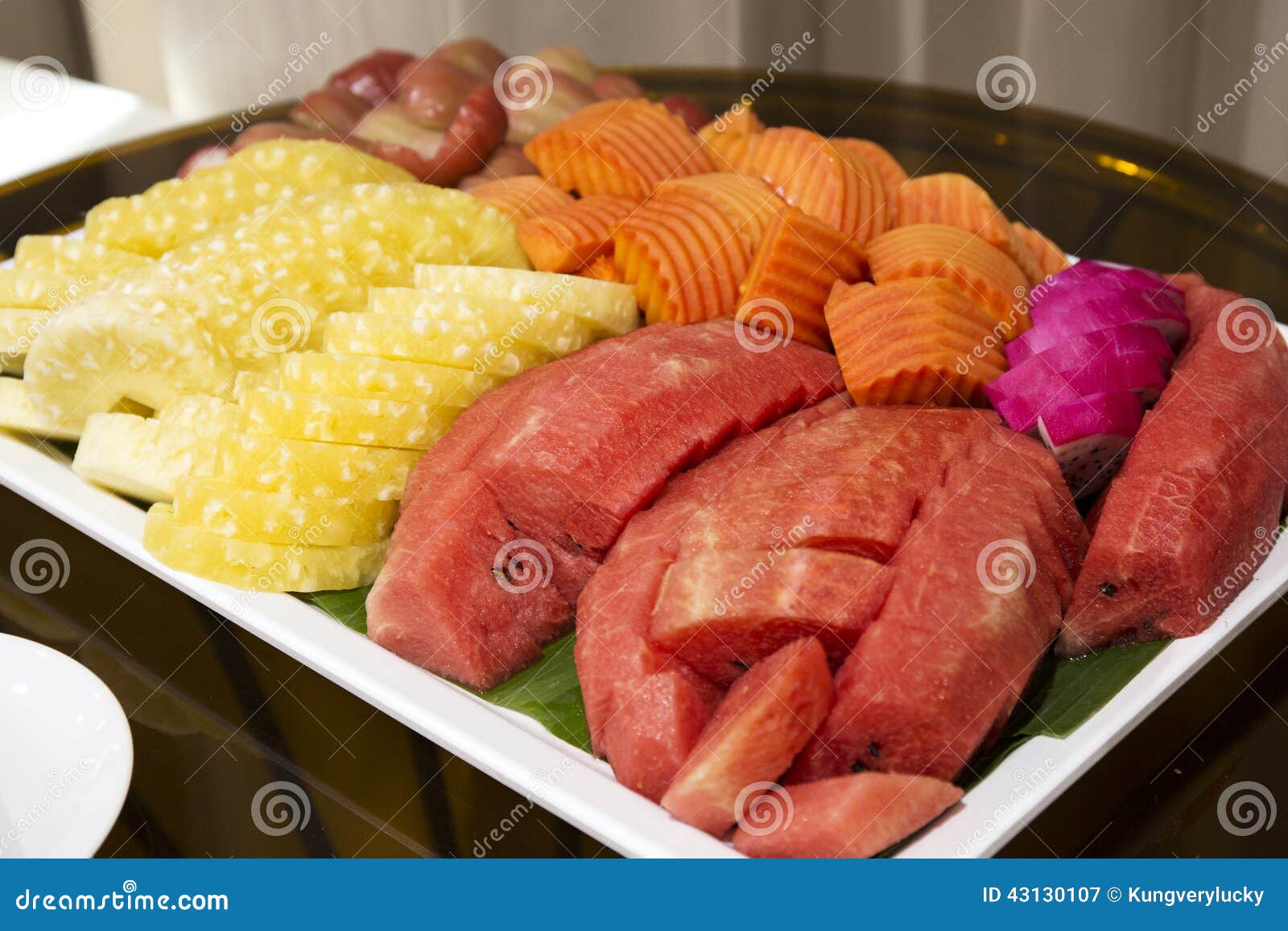 Close Up Slice of Tropical Fruit Stock Image - Image of healthy ...
