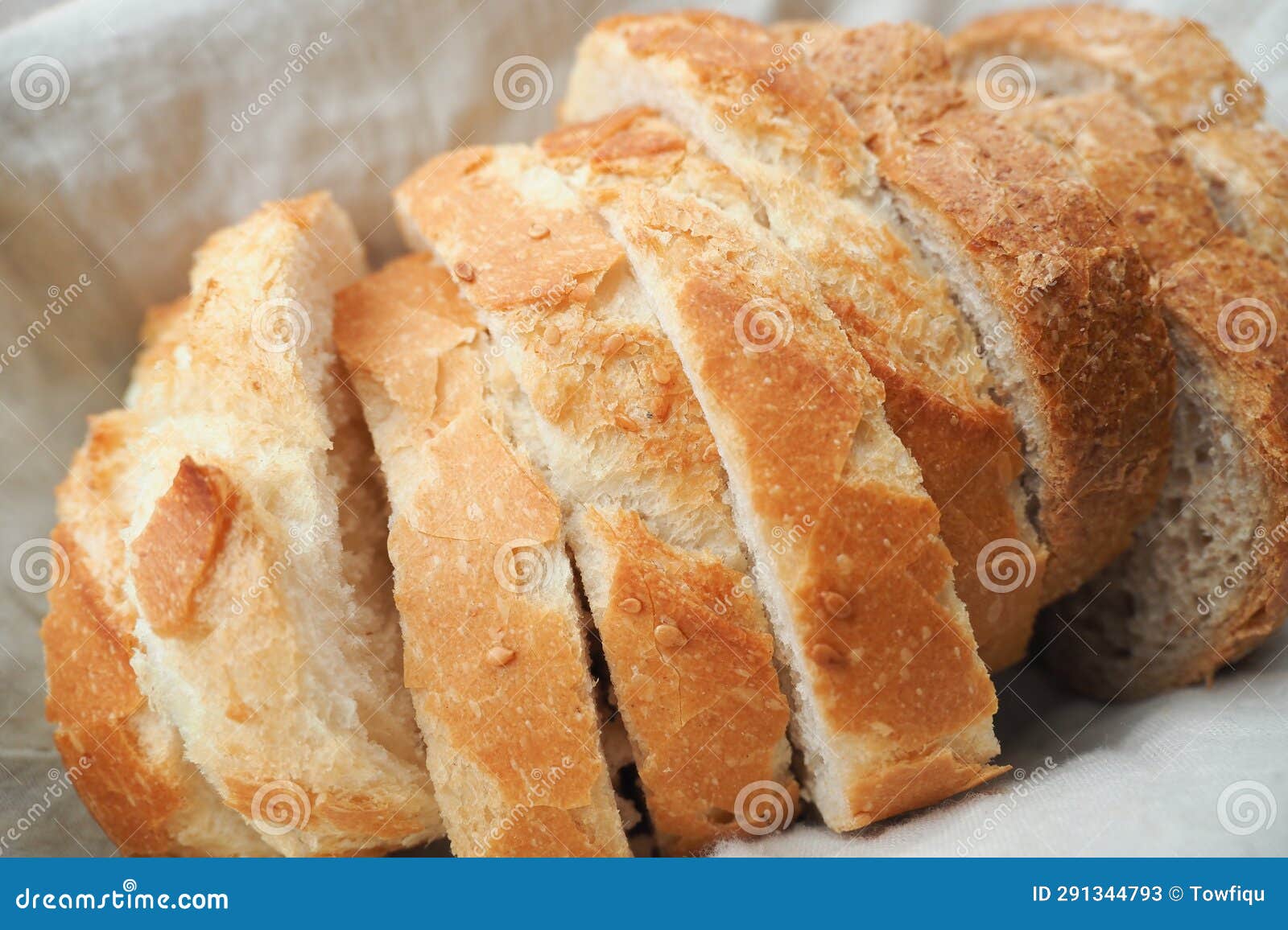 Close Up of Slice of Whole Grain Bread Stock Image - Image of food ...