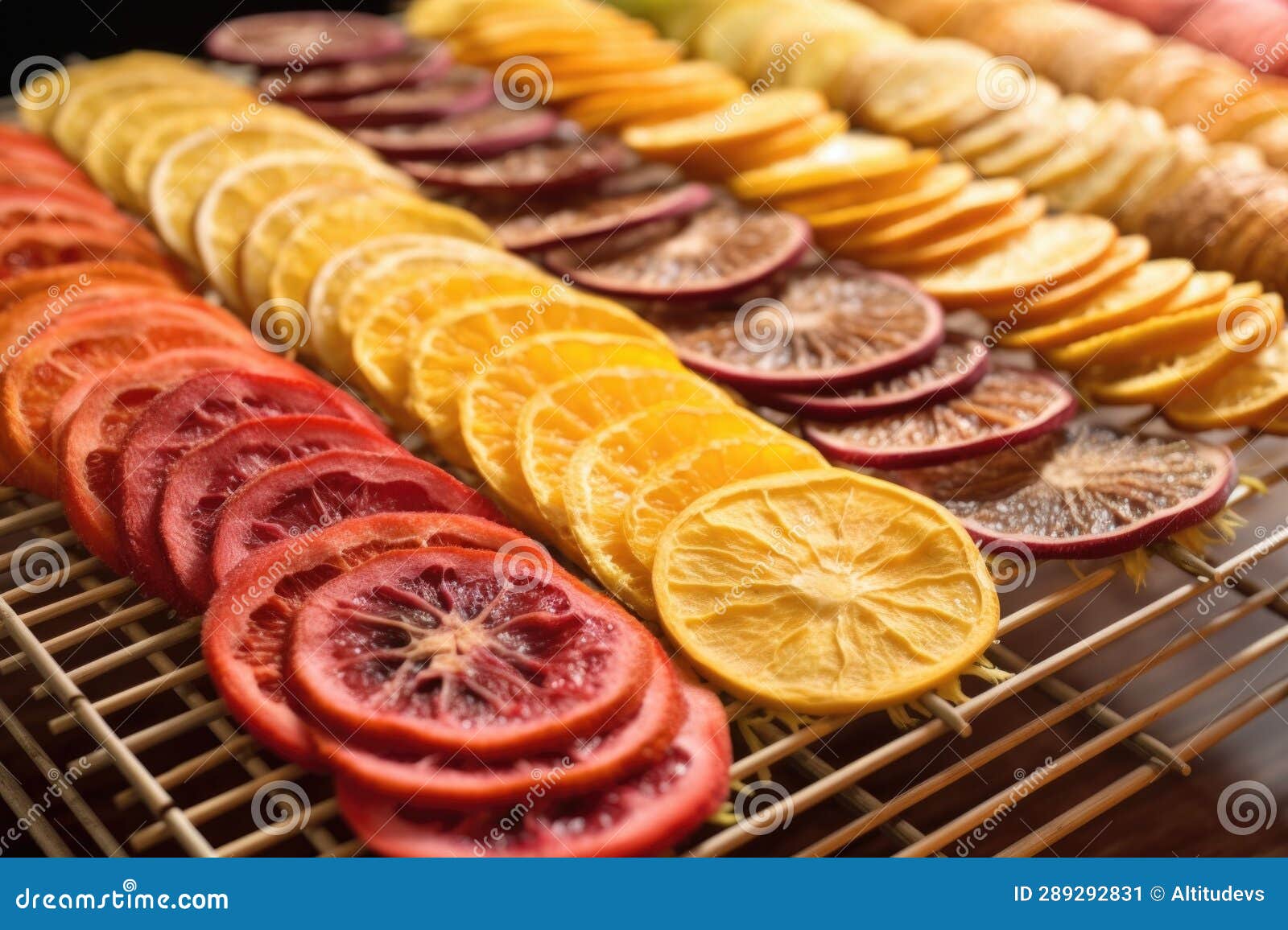 Close-up of Sliced Fruits on a Drying Rack Stock Image - Image of ...