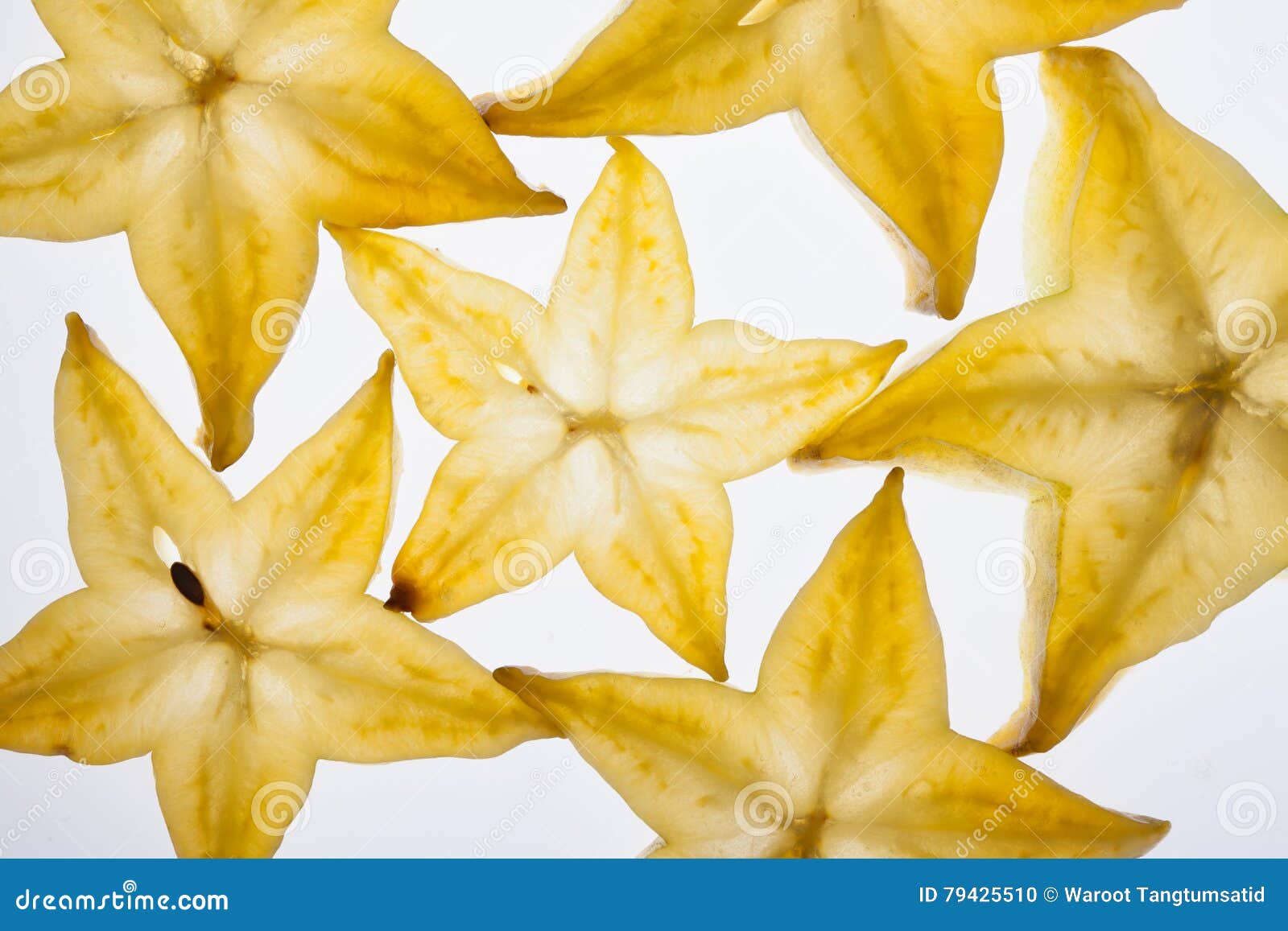 Close Up of Sliced Starfruit Stock Photo - Image of nature, slice: 79425510