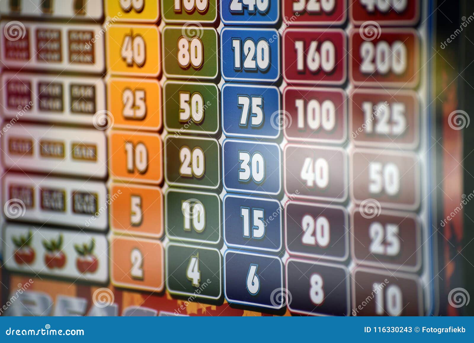 Slotmachine at the Fun Fair Stock Image - Image of arcade, fair: 116330243
