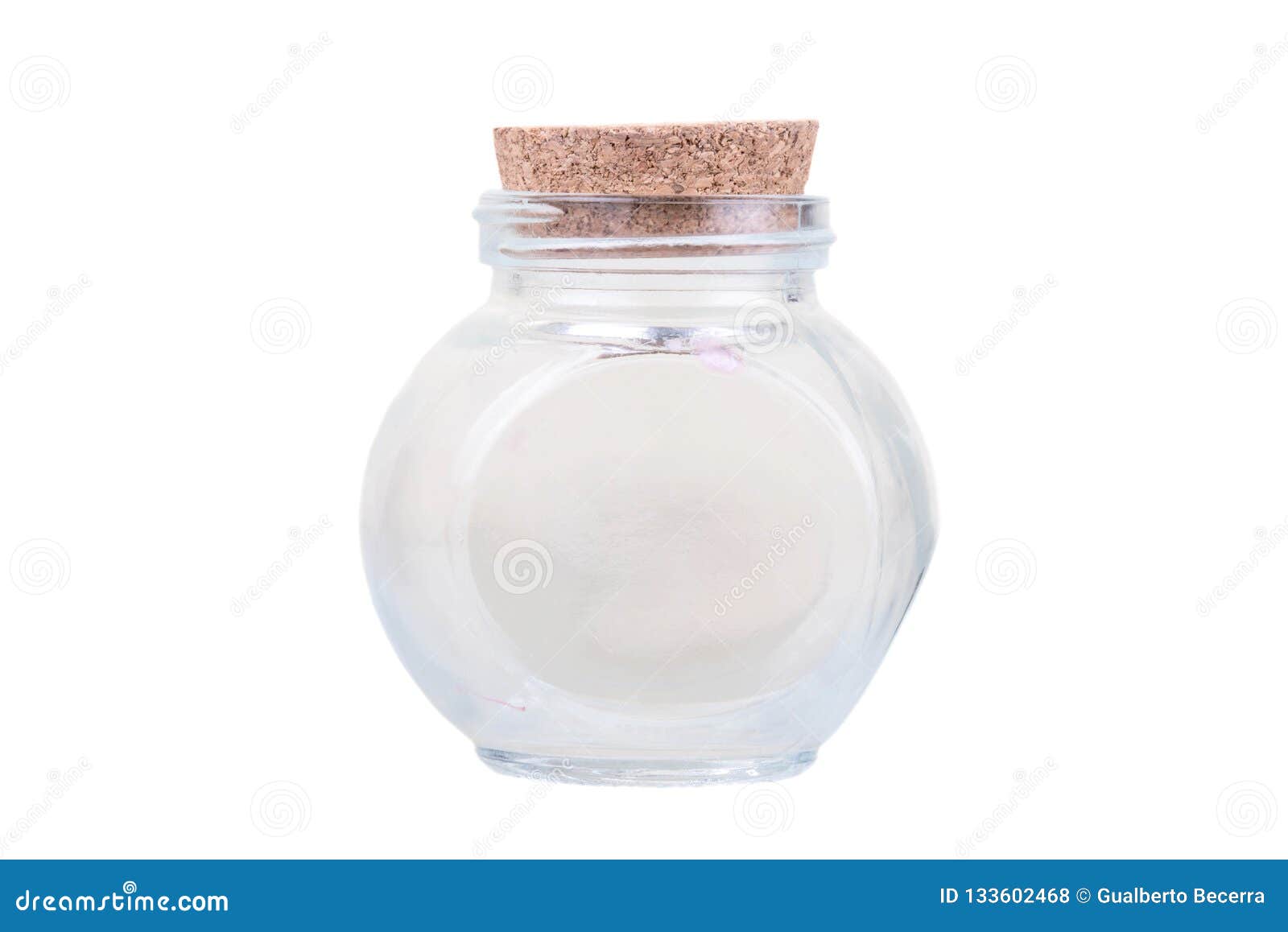 Close Up of a Small Crystal Container Isolated Stock Photo - Image of ...