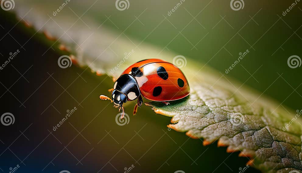 Close Up of a Small Ladybug Stock Image - Image of flower, lady: 355403993