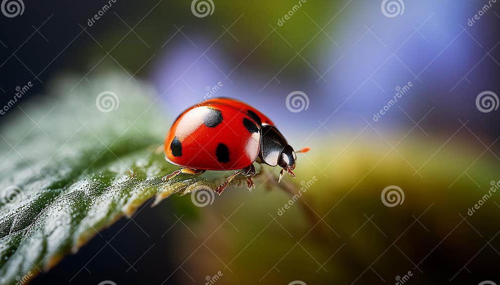 Close Up of a Small Ladybug Stock Image - Image of honeybee, colorful ...