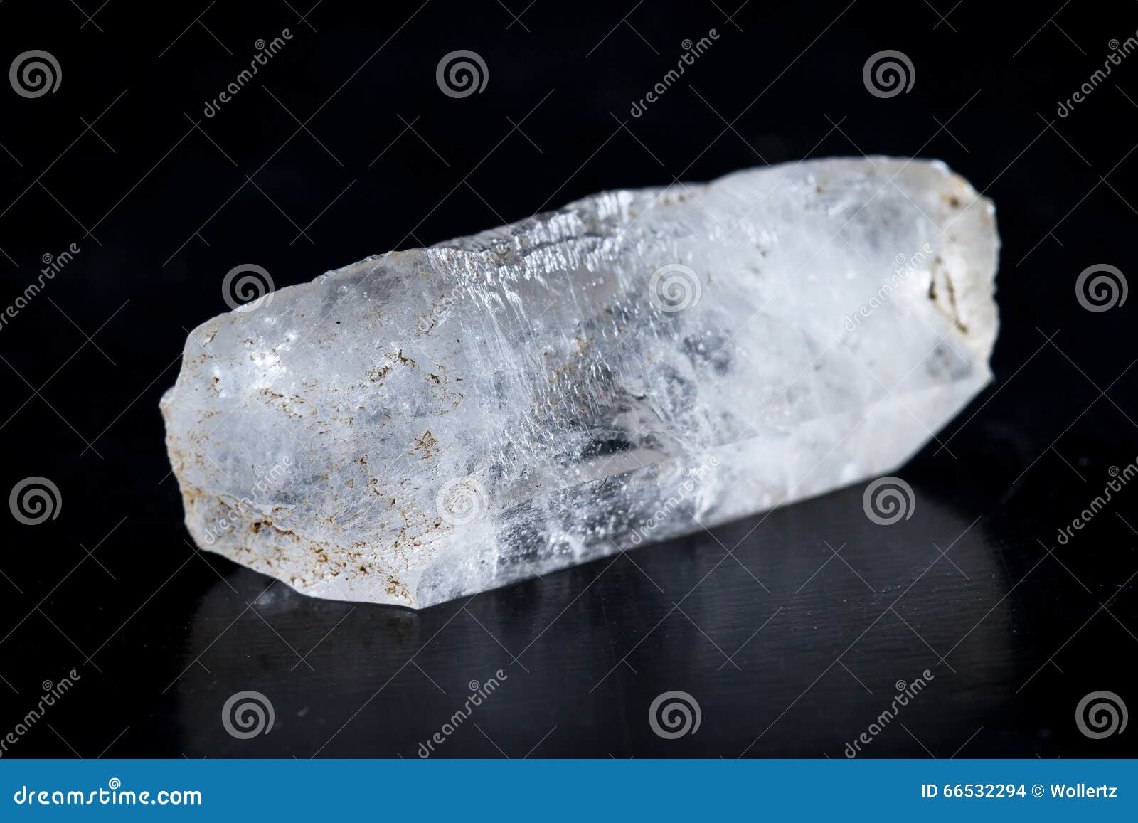 Close Up of a Small Quartz Crystal Stock Photo - Image of advanced ...