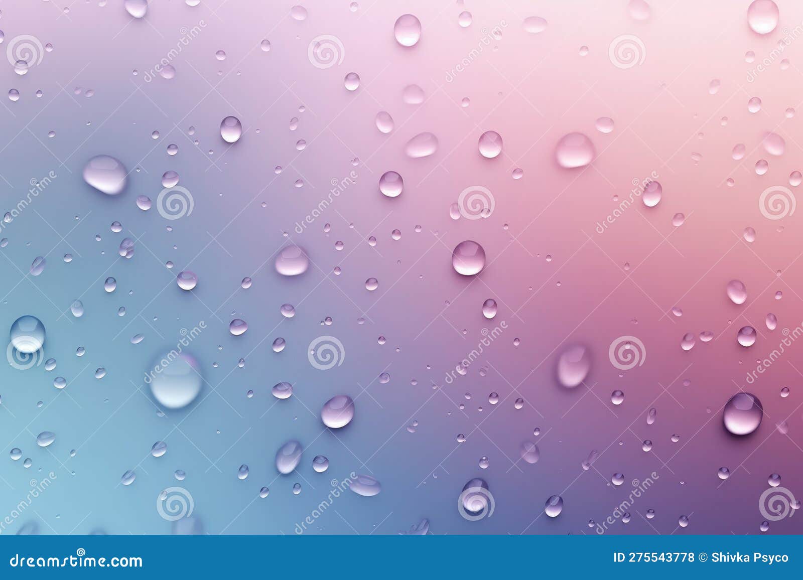 Close Up of Small Raindrops on Gradient Color Background Generative AI ...
