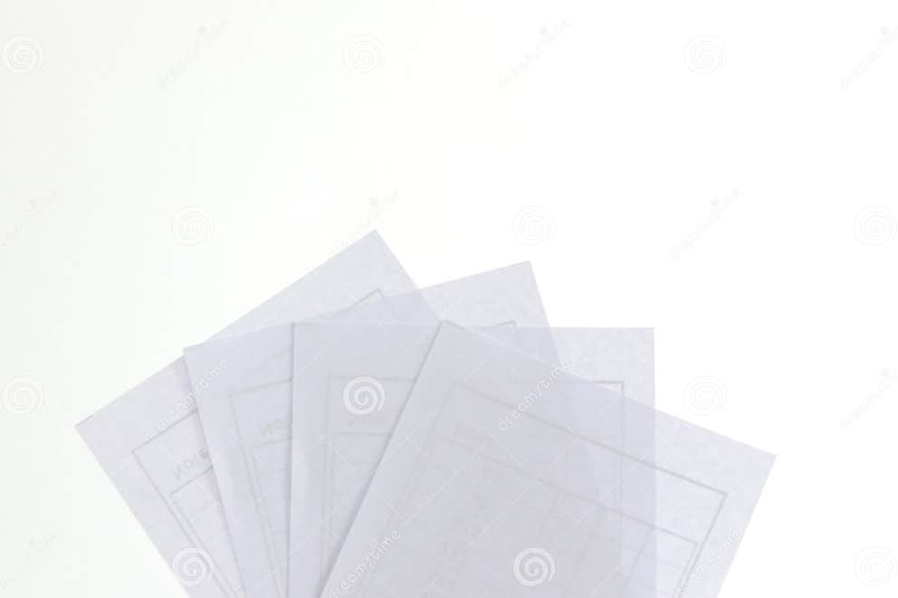 Close Up of a Small Stack of Paper. Stock Image - Image of small ...