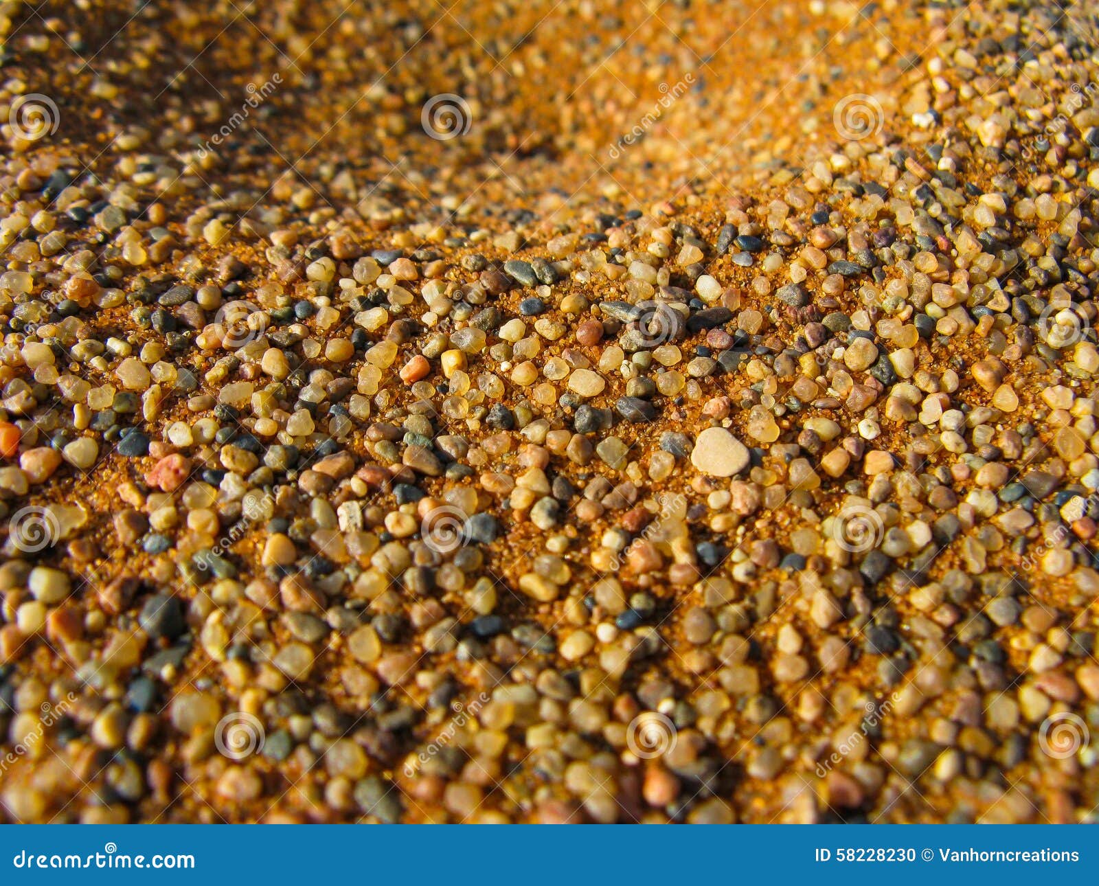 Close Up of Small Stones in the Desert Sand Stock Photo - Image of sand ...
