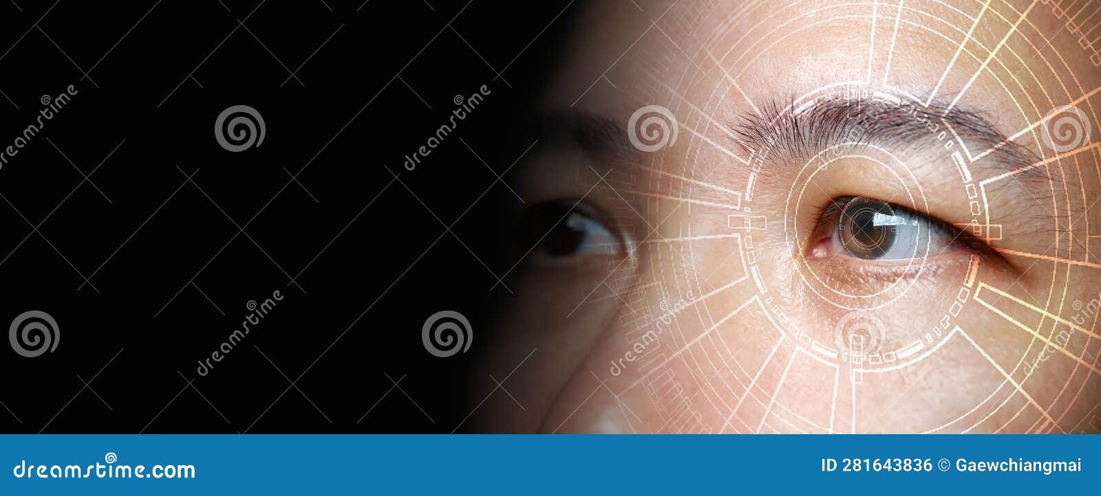 Close Up of a Smart Contact Lens Technology that Can Implement ...